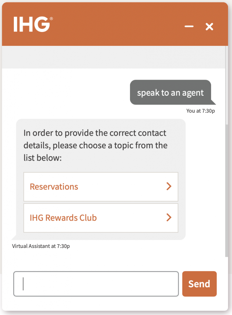 IHGへの問い合わせを急ぎで行いたい時にオンラインチャットを利用する方法 – Voyage Avancé