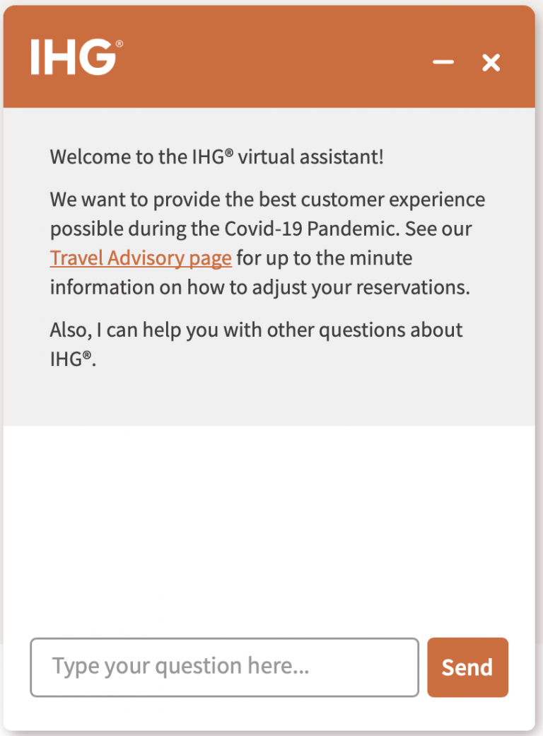 IHGへの問い合わせを急ぎで行いたい時にオンラインチャットを利用する方法 – Voyage Avancé