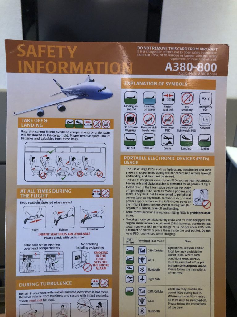 First Class Review : シンガポール航空(SQ) SQ424 シンガポール(SIN) – ムンバイ(BOM) エアバス ...