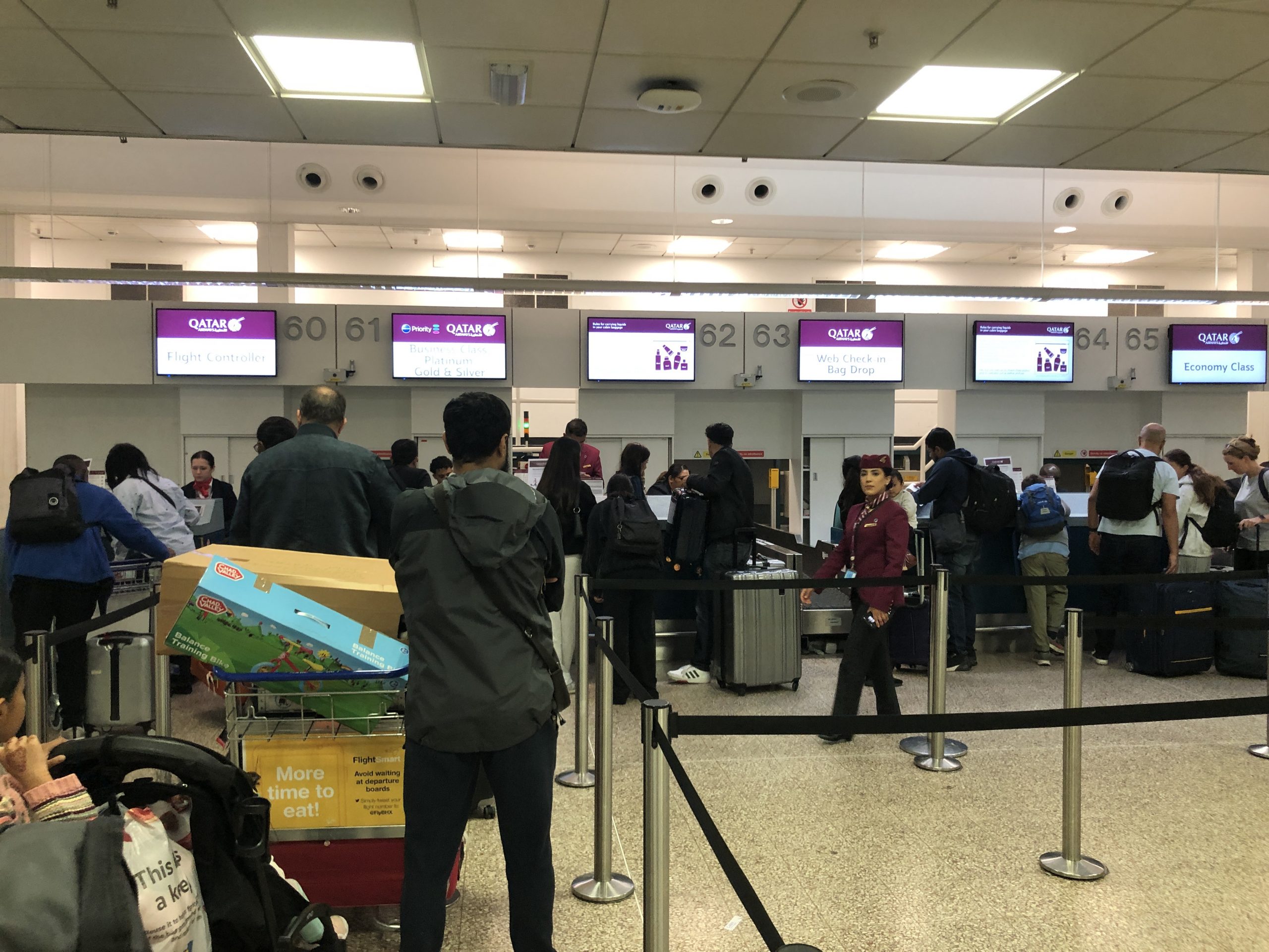 Business Class Review : QR36 バーミンガム(BHX) – ドーハ(DOH) ボーイング B787-8 ...